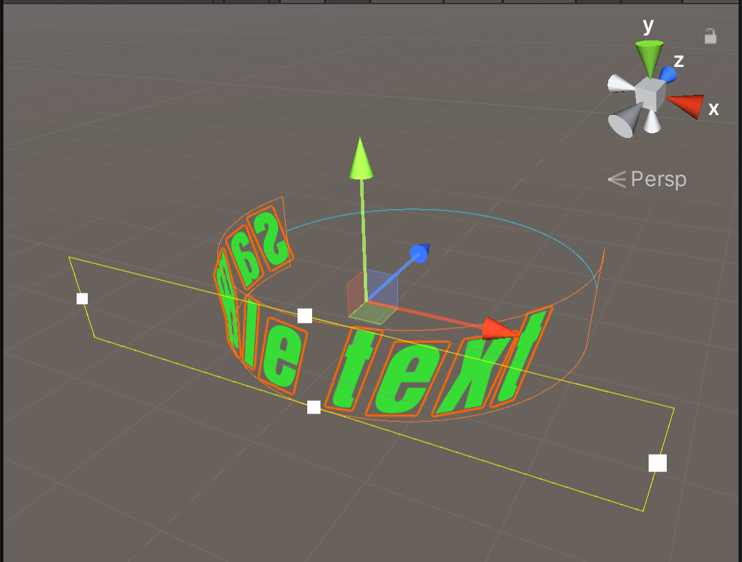 【Unity】Text Mesh Proのテキストを奥行方向に曲げる #C# - Qiita