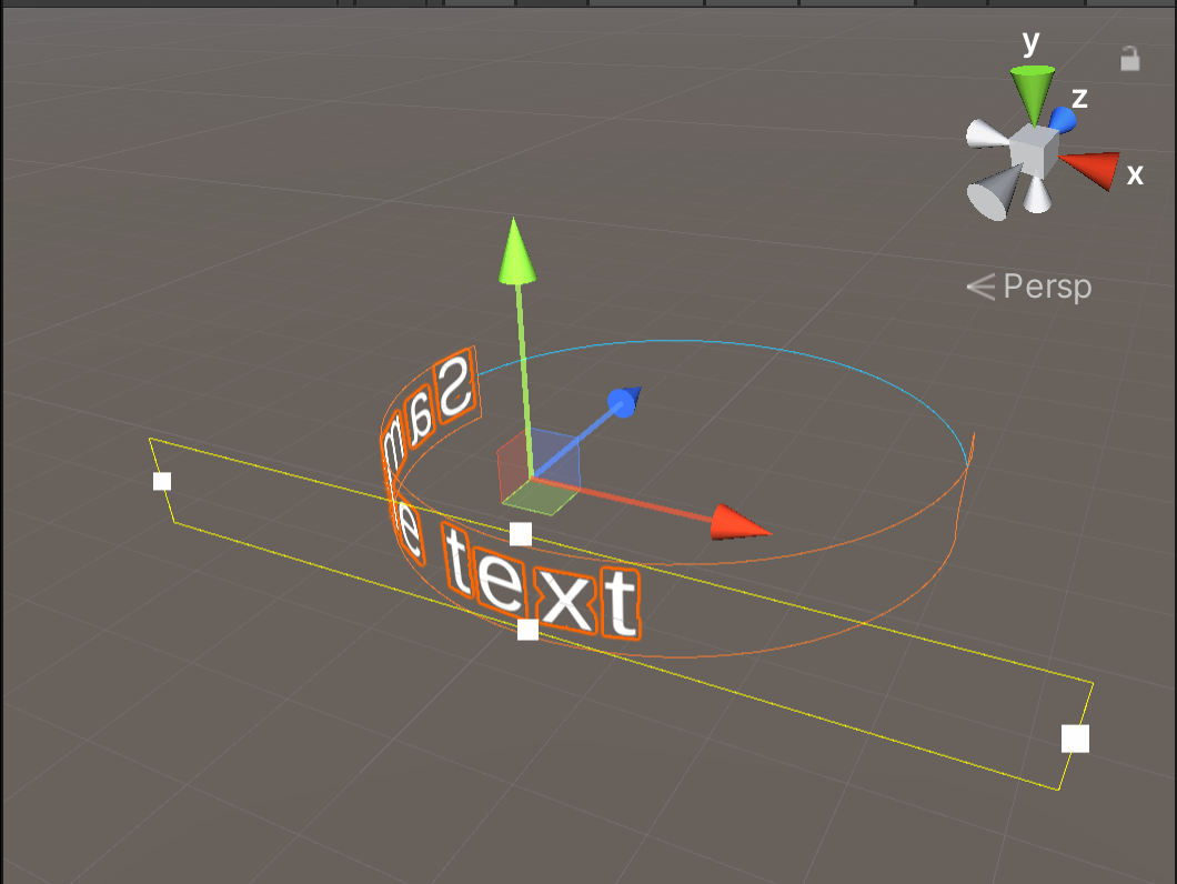 【Unity】Text Mesh Proのテキストを奥行方向に曲げる #C# - Qiita